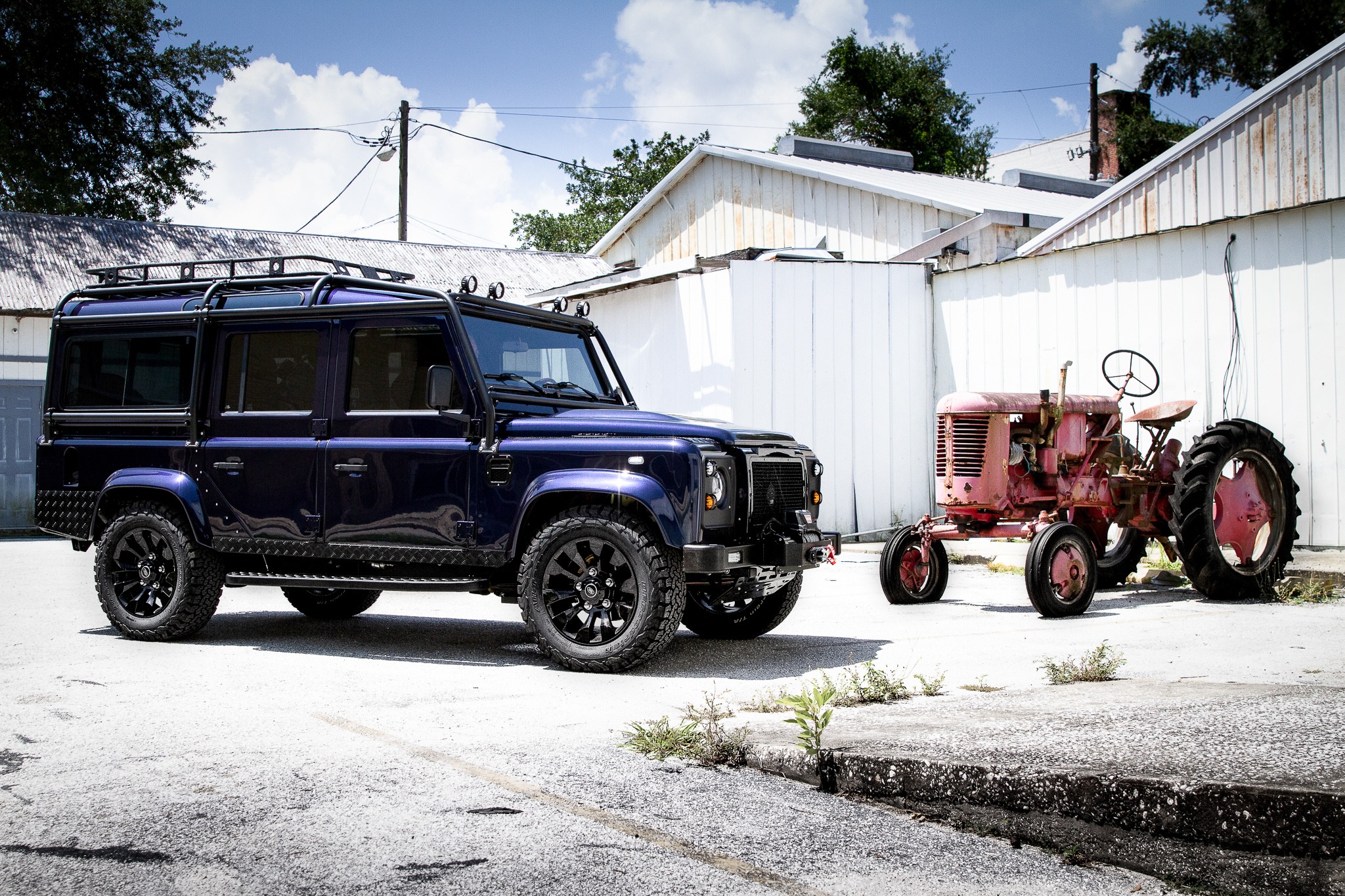 Restored Defender 110 in Loire Blue with 565-hp - ECD Automotive Design